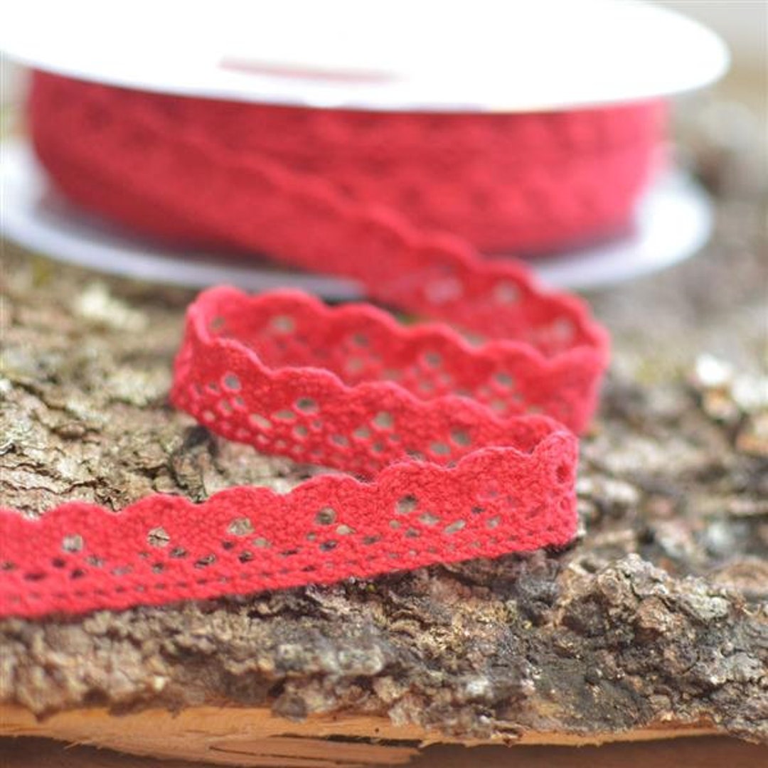 Bobbin Lace 15mm Trixi Tomato Red - Etsy