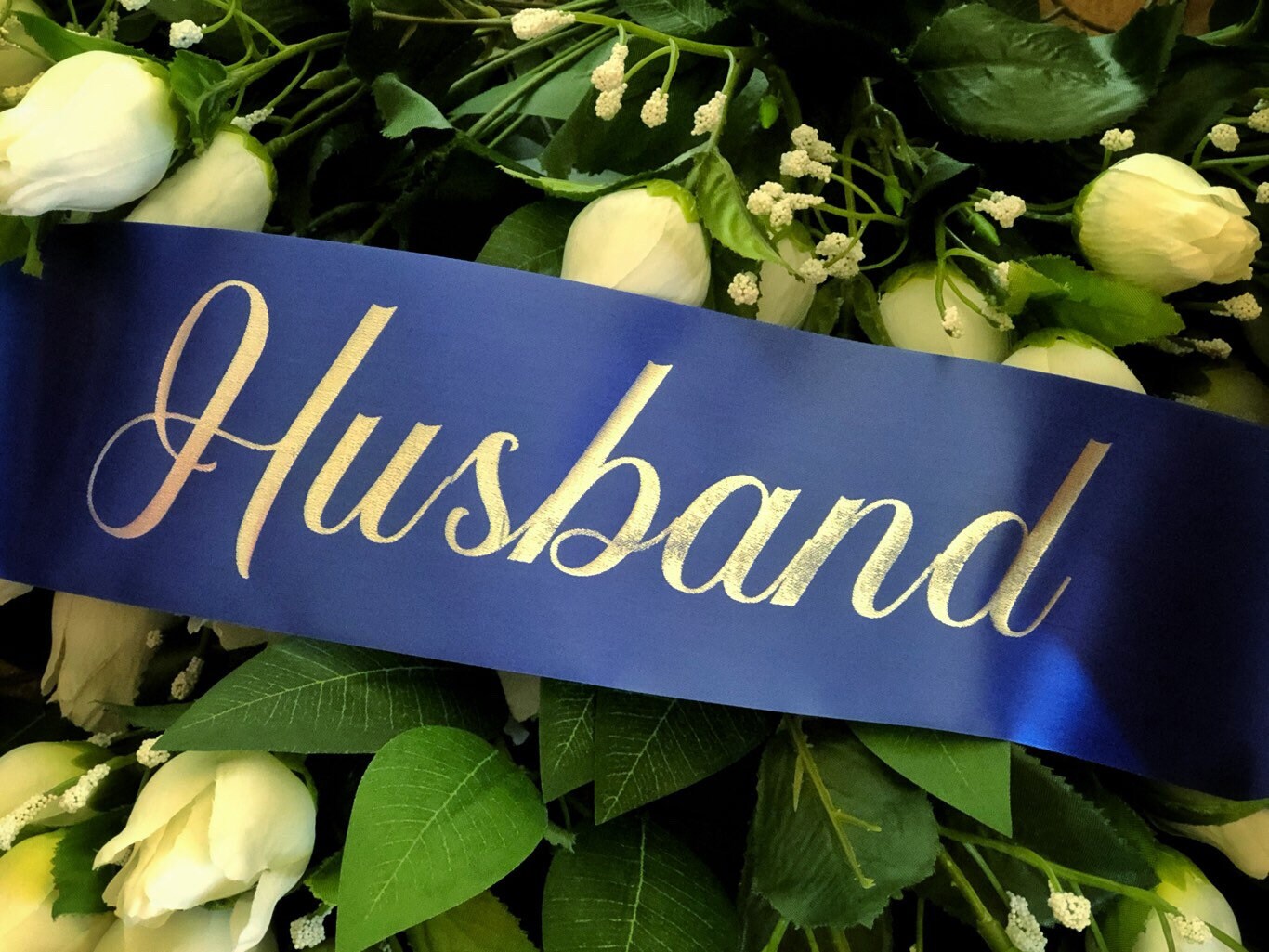 Memorial Ribbon for Funeral for Cemetery Flowers - Etsy