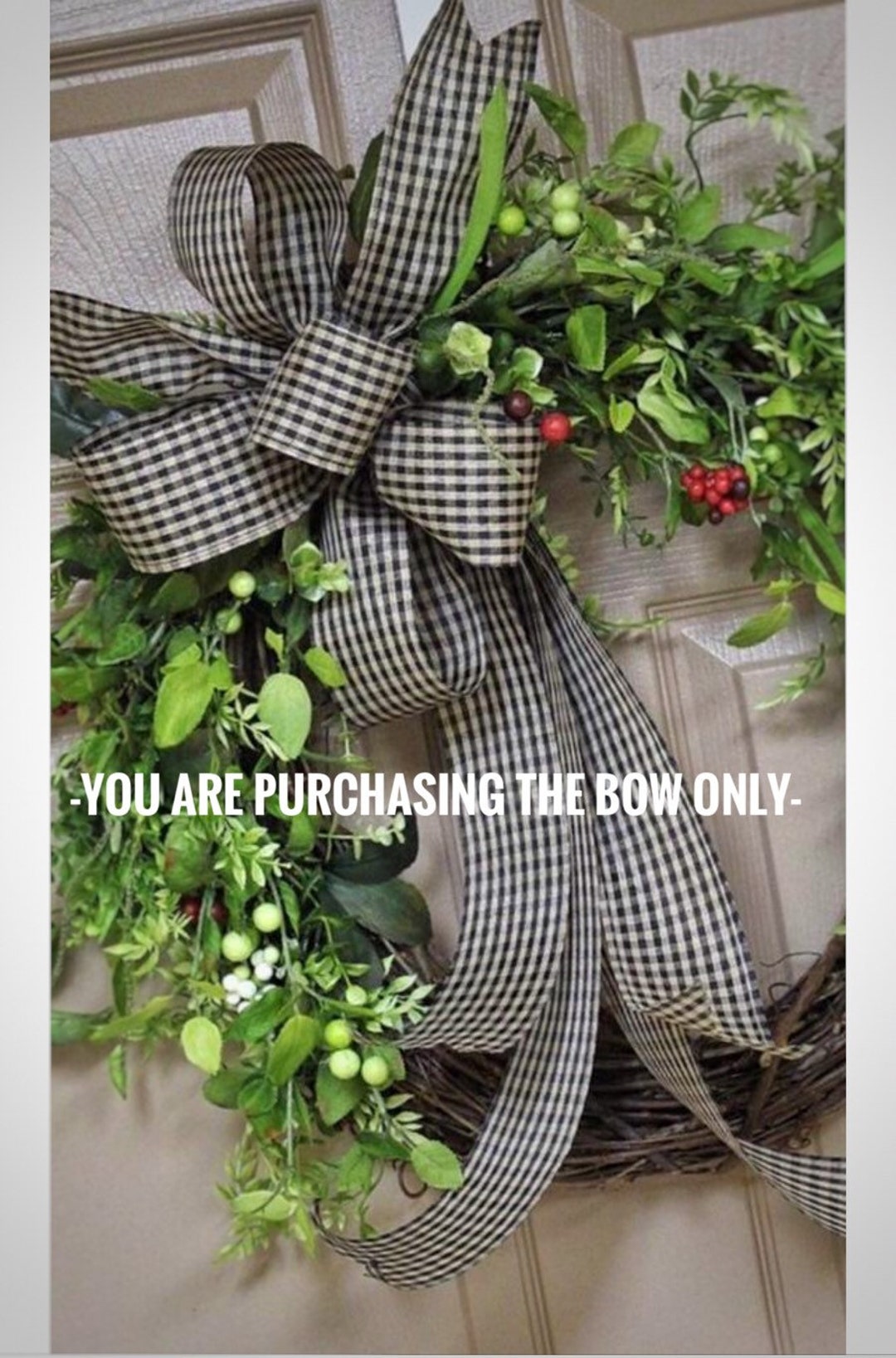 Wreath Bow, Rustic Decor, Rustic Wedding, Burlap Bow, Country Decor ...