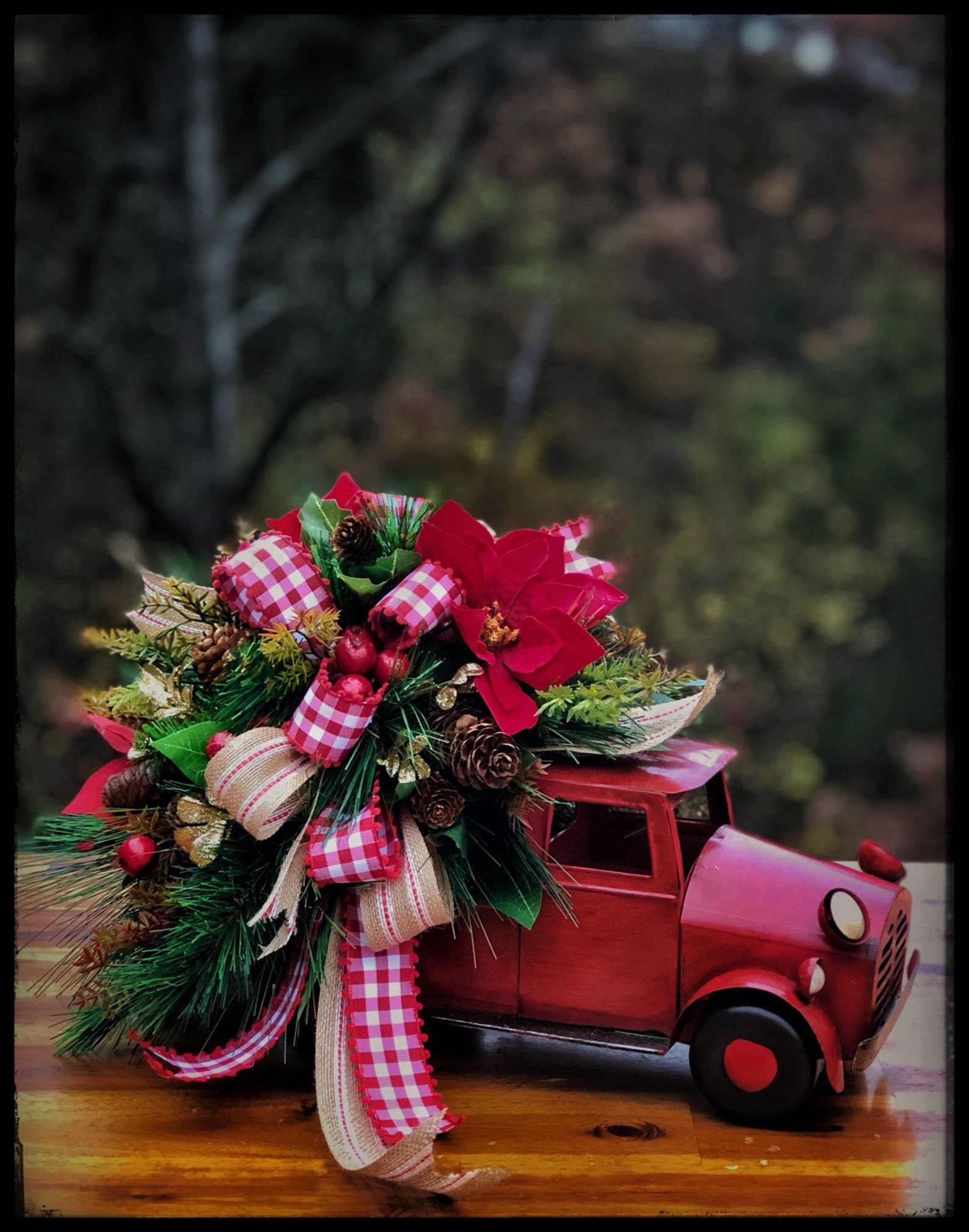 Red Truck Christmas, Christmas Decorations, Christmas Centerpiece ...