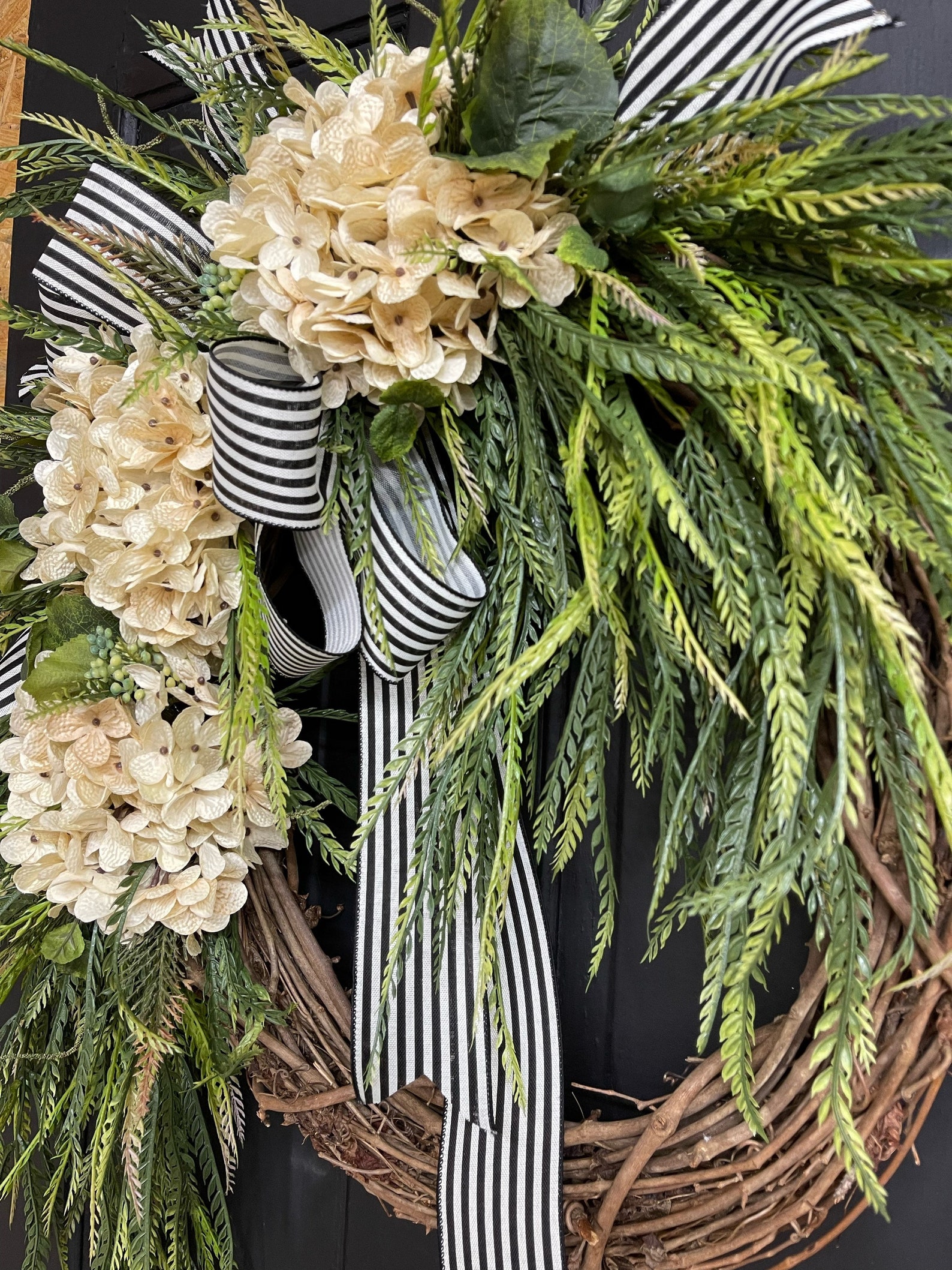 Summer Wreath Farmhouse Wreaths Hydrangea Wreath Front Door - Etsy