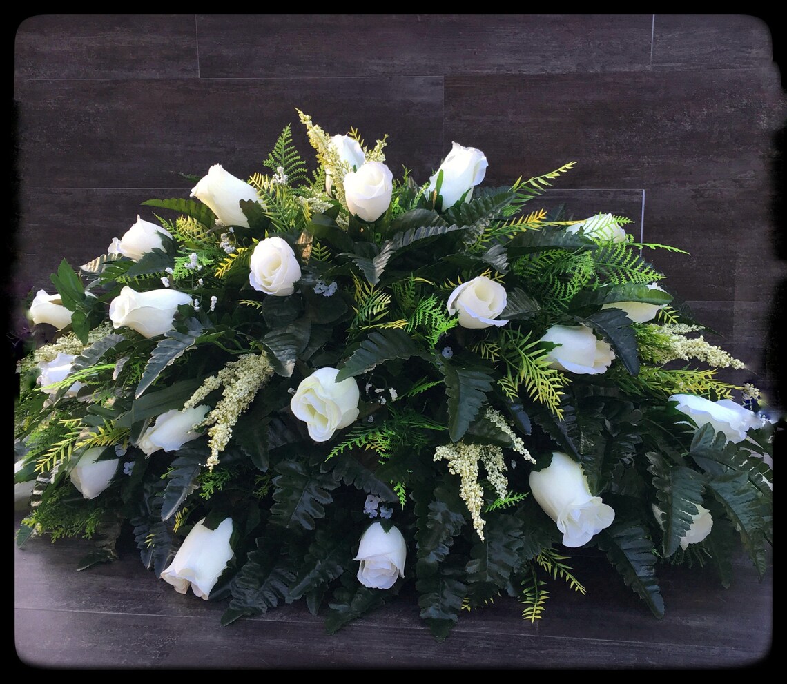 Cemetery Flowers, Headstone Saddle, Cemetery Saddle, Grave Flowers ...