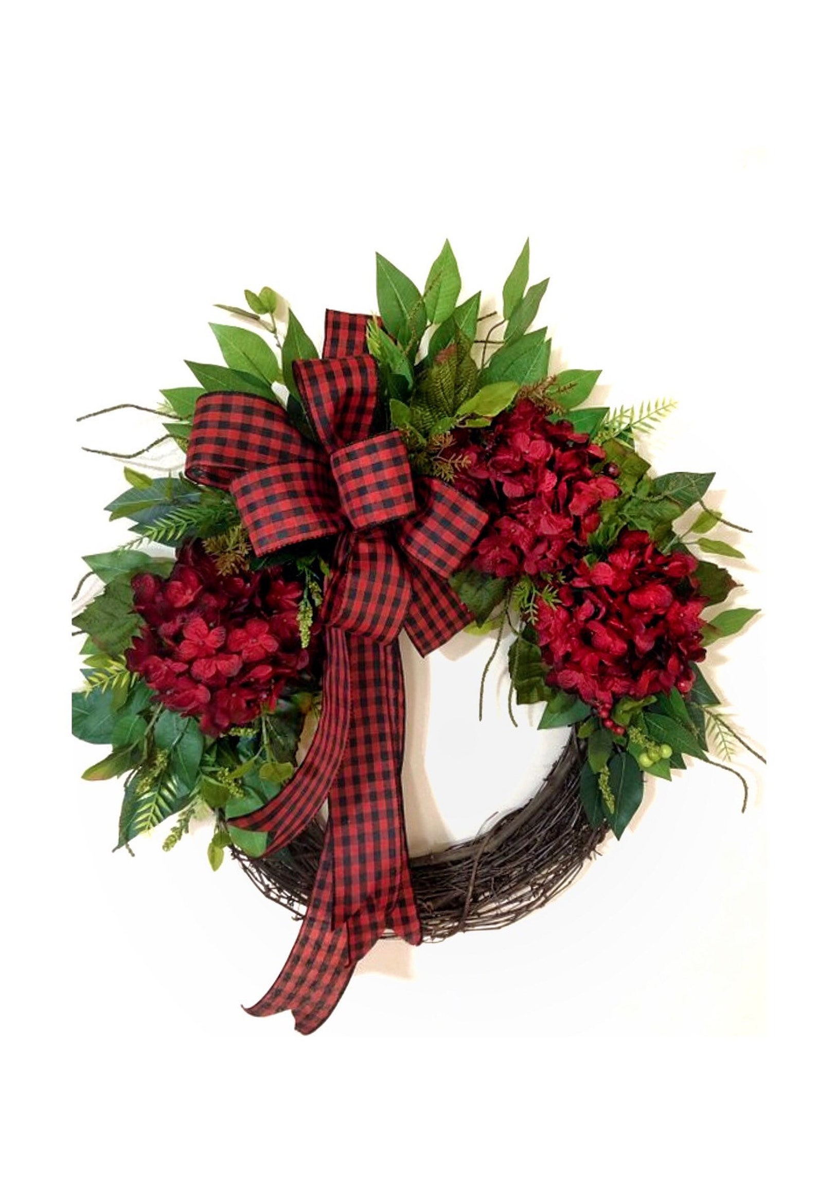 Buffalo Plaid Christmas Wreath - Etsy
