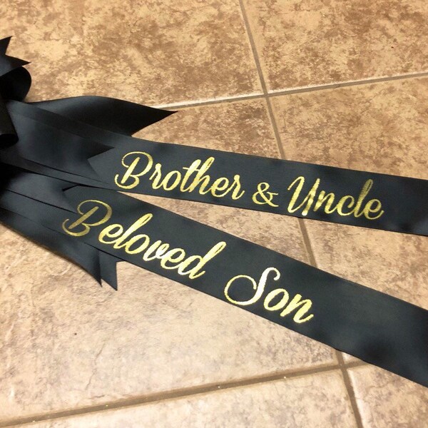 Sympathy Sash for Flowers - Etsy