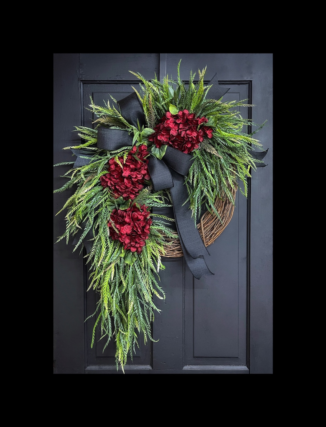 Year Round Wreath, Everyday Wreaths, Hydrangea Wreath, Front Door ...