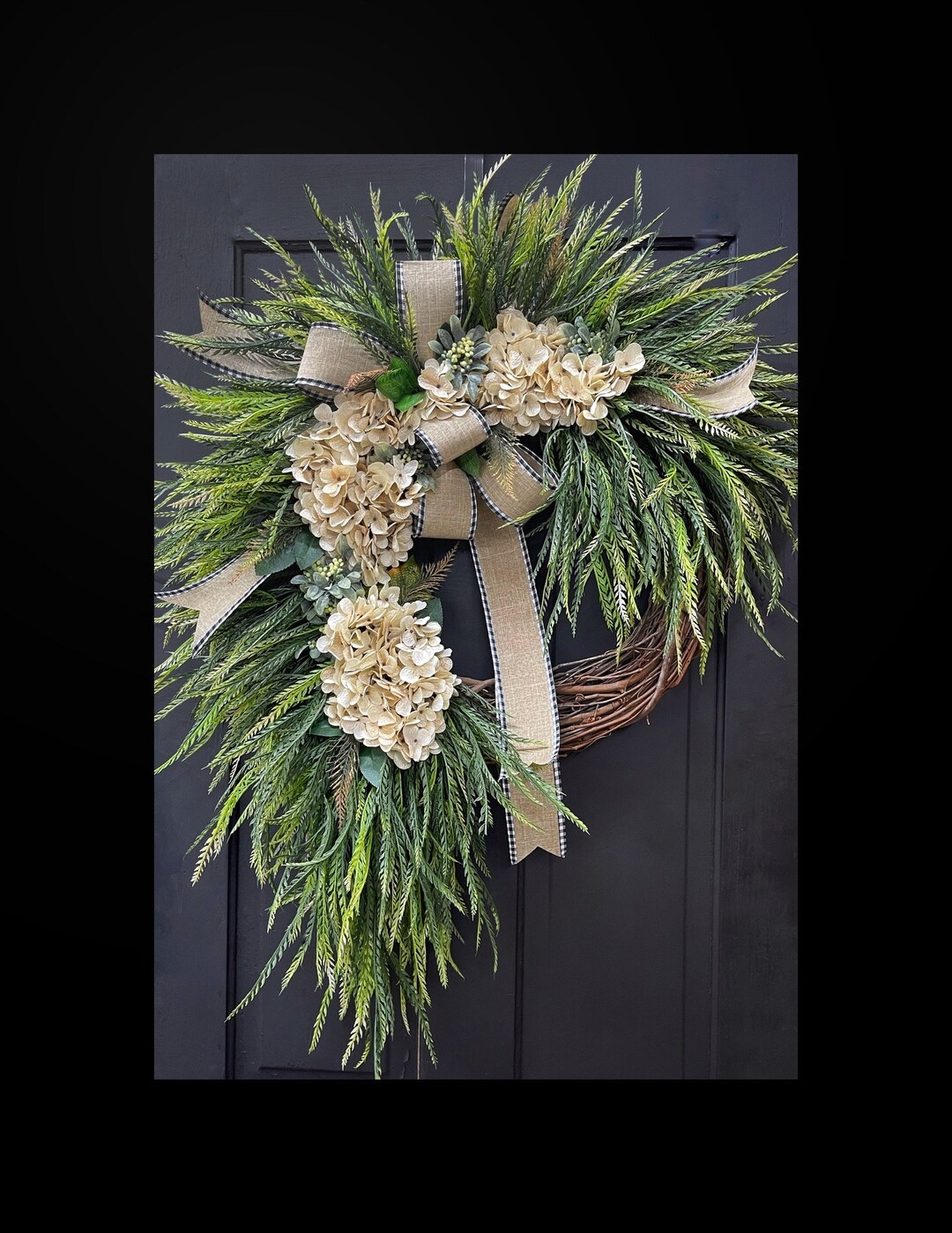 Year Round Wreath, Everyday Wreaths, Hydrangea Wreath, Front Door ...