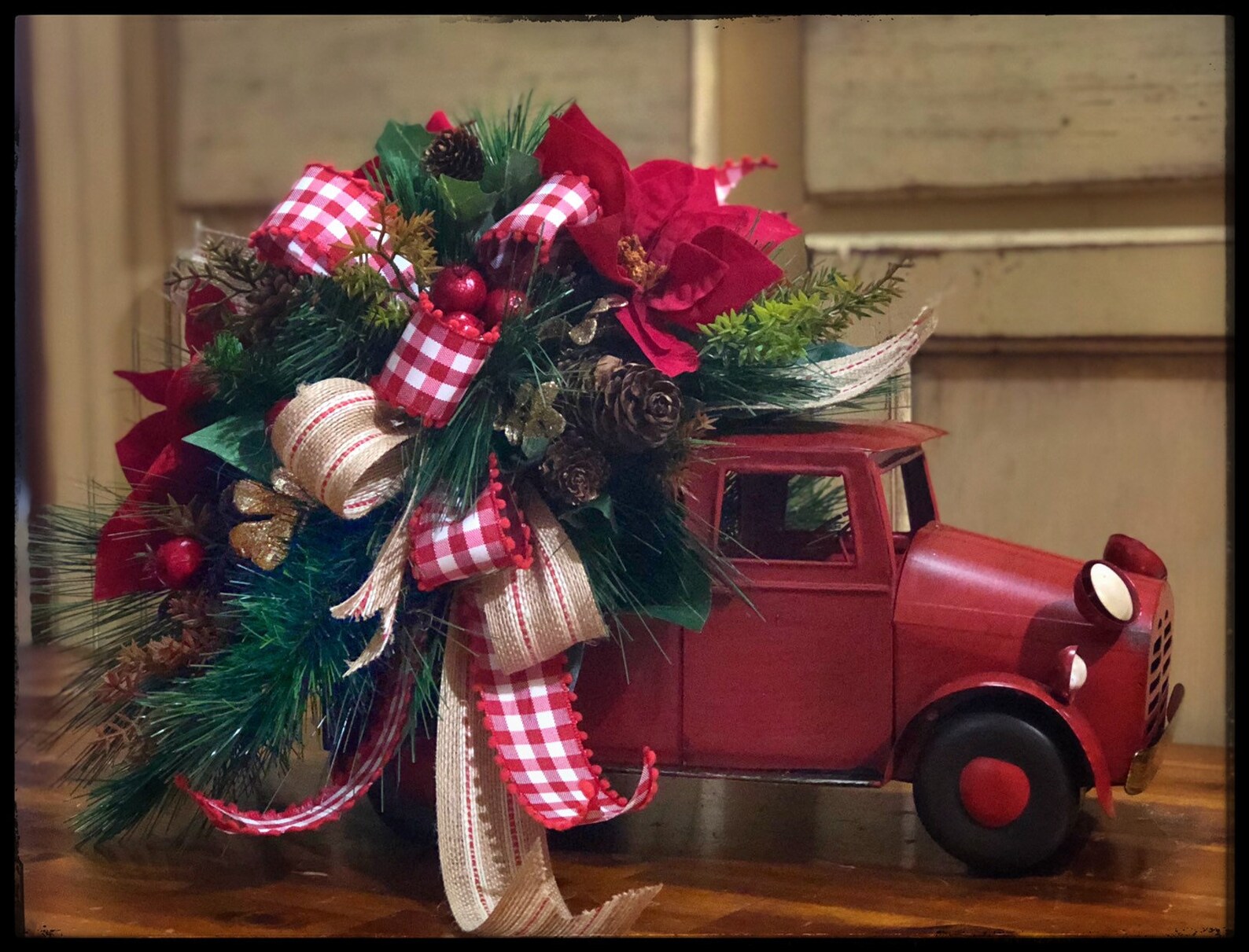 Red Truck Christmas, Christmas Decorations, Christmas Centerpiece ...