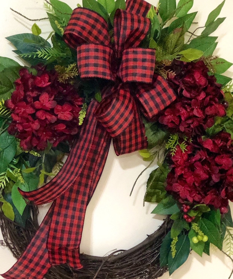 Buffalo Plaid Christmas Wreath - Etsy