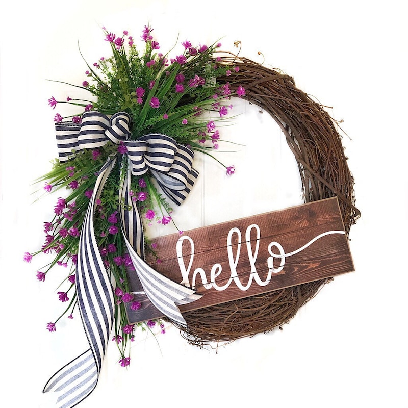 Hello Wreath - Etsy