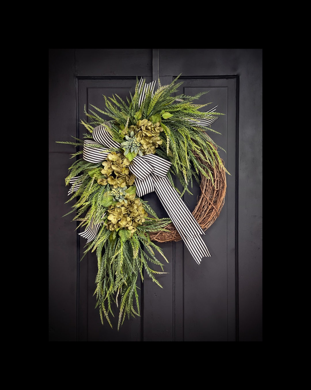 Year Round Wreath, Everyday Wreaths, Hydrangea Wreath, Front Door ...