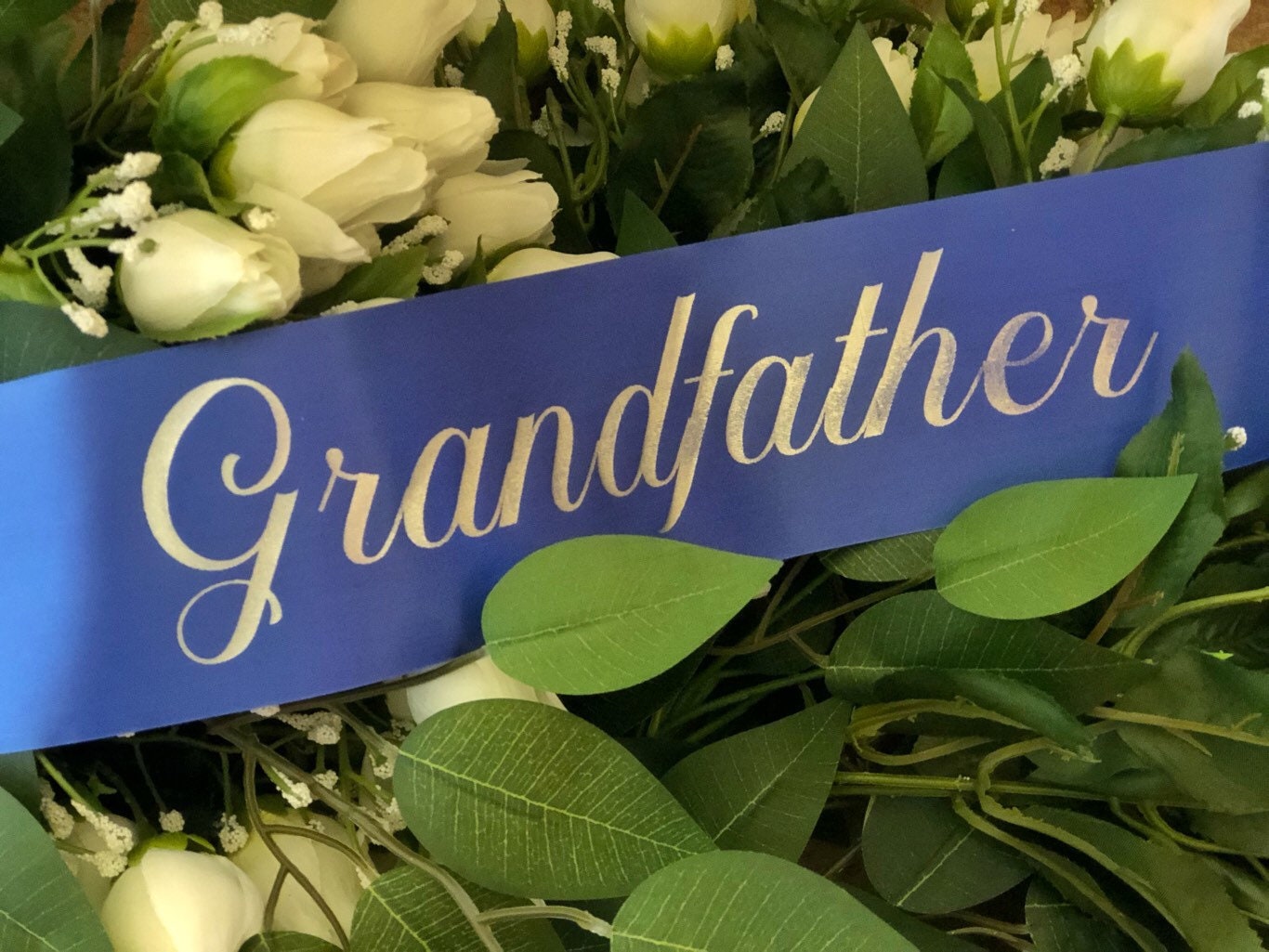 Memorial Ribbon for Funeral for Cemetery Flowers | Etsy