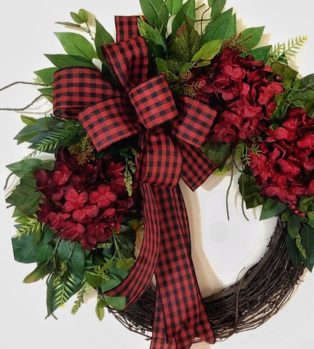 Buffalo Plaid Christmas Wreath - Etsy