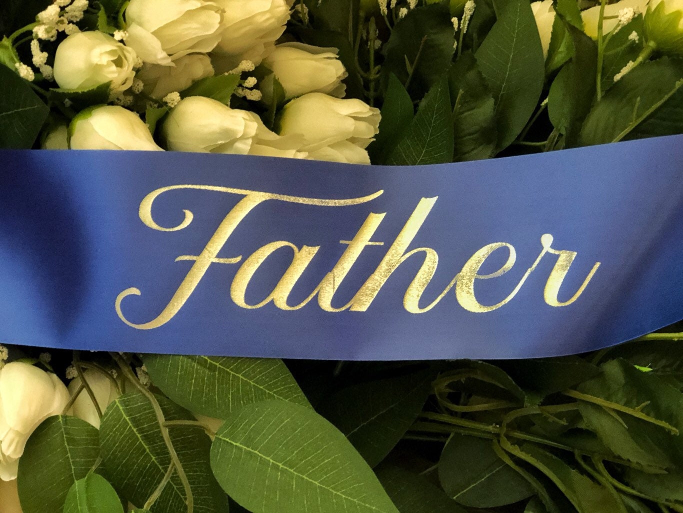 Memorial Ribbon for Funeral for Cemetery Flowers - Etsy