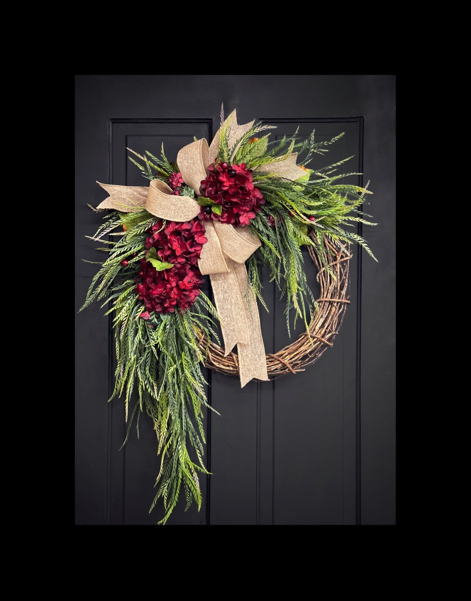 Year Round Wreath, Everyday Wreaths, Hydrangea Wreath, Front Door ...