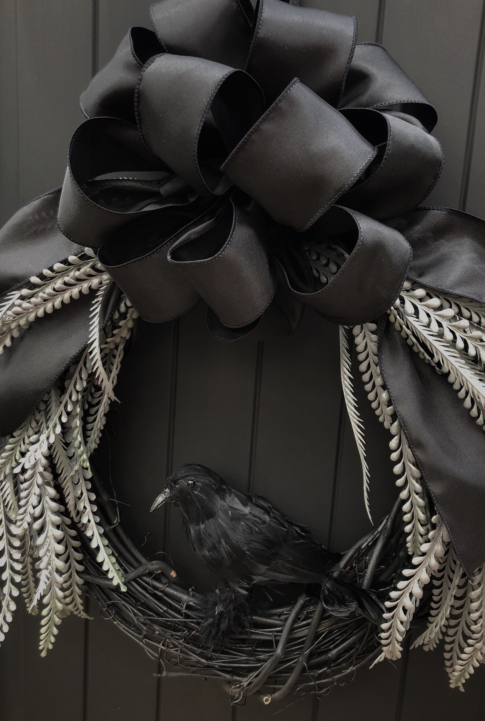 Halloween Wreath, Gothic Home Decor, Wall Decoration, Black Home Decor ...
