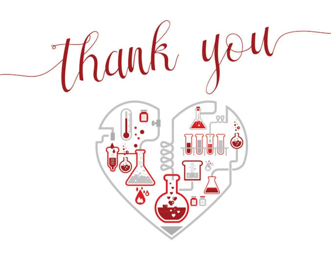 The Perfect Chemistry Thank You Card - Red - Etsy