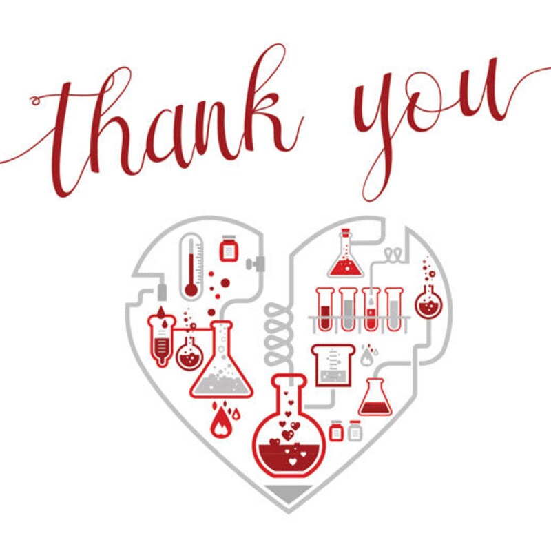 Thank You Chemistry Card - Etsy