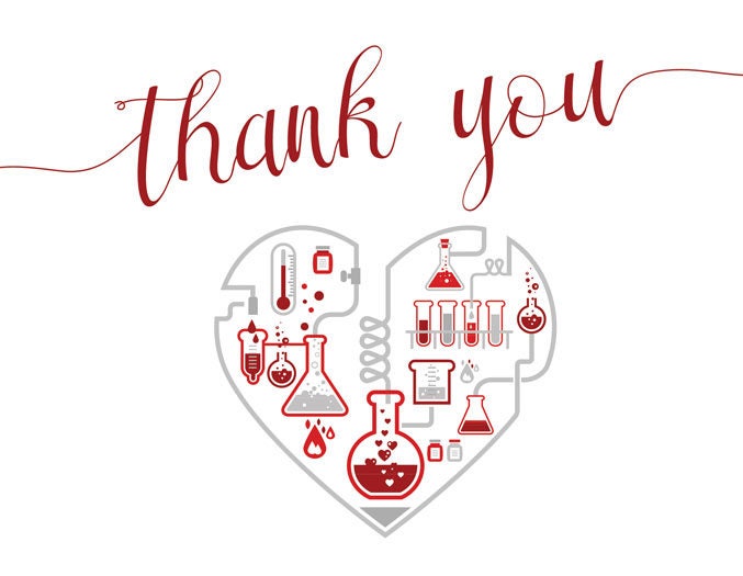The Perfect Chemistry Thank You Card Red - Etsy España