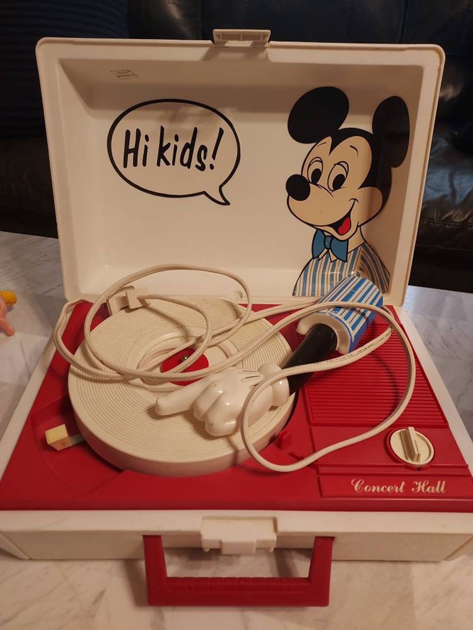 Vintage Mickey Mouse Record Player - Etsy