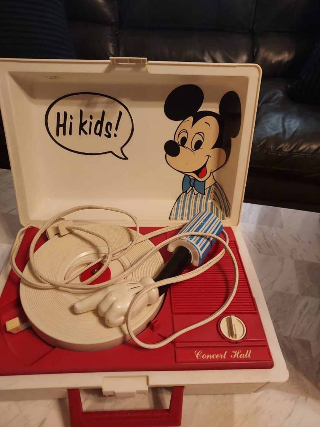 Vintage Mickey Mouse Record Player - Etsy