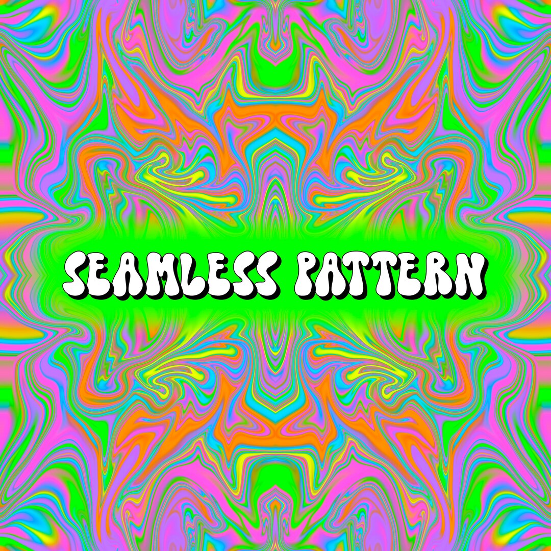 Seamless File - Digital Download, Seamless Pattern, Groovy, Trippy - Etsy