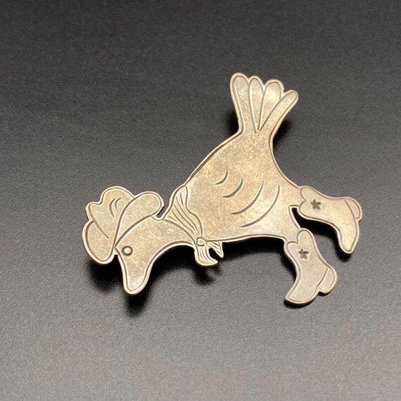 Vintage Anglo Don Lucas Cowboy Roadrunner Bird Sterli… - Gem