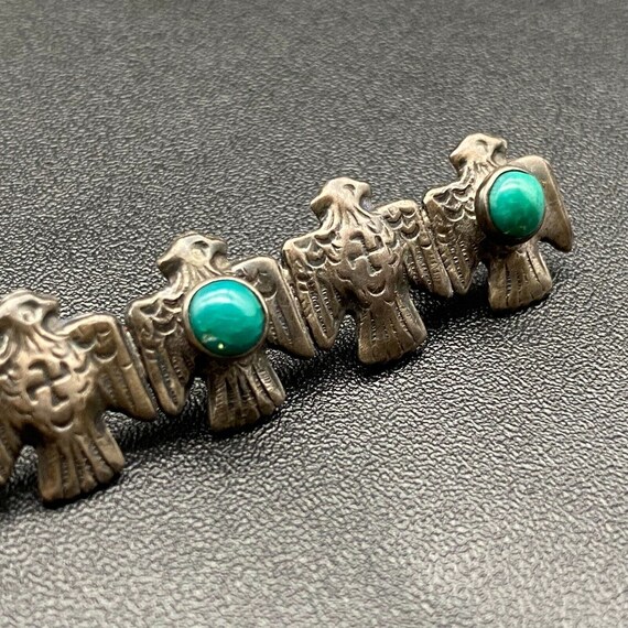 Vintage Navajo Whirling Log Thunderbird Turquoise Ste… - Gem