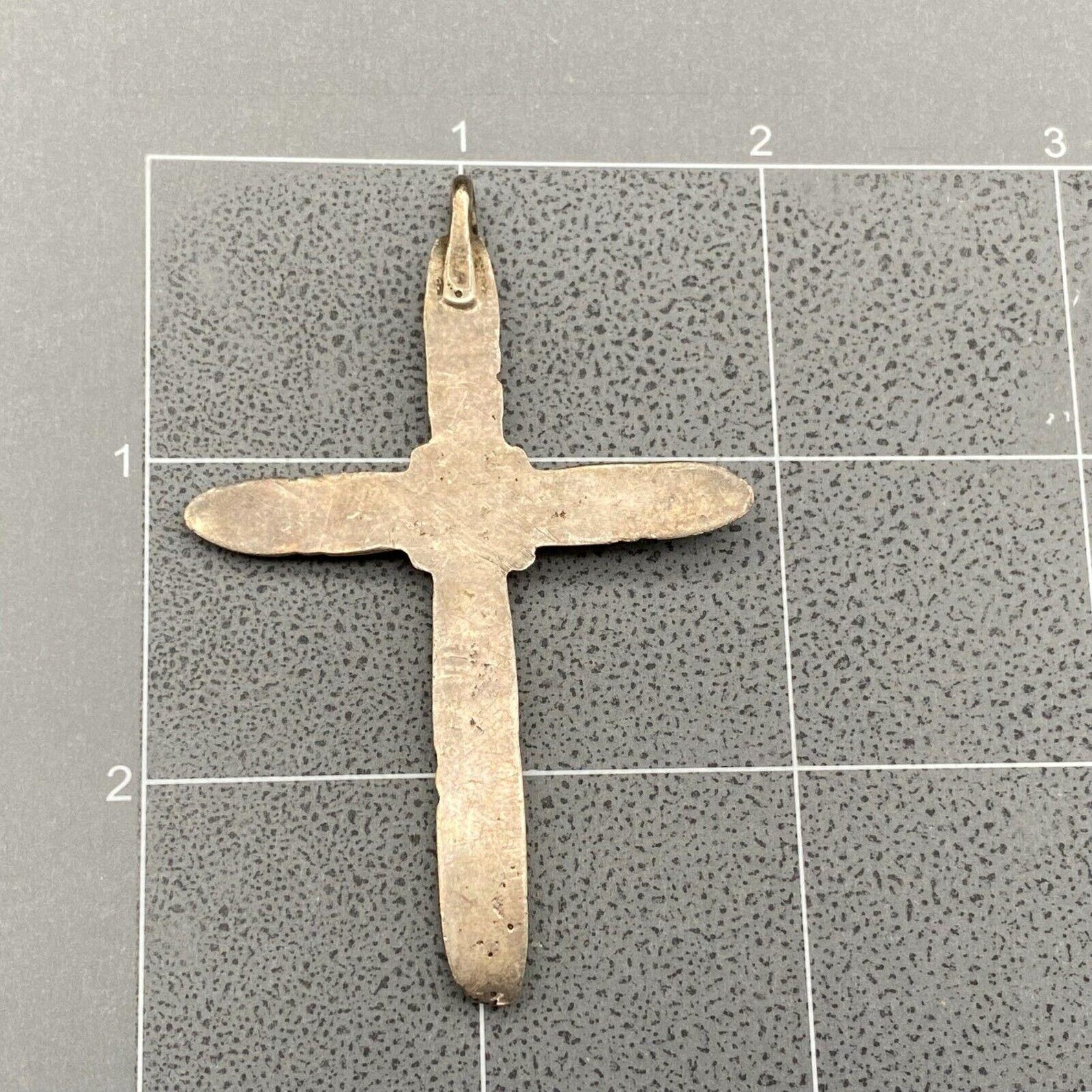Vintage Navajo Native Cross Sandcast Silver Pendant - Etsy