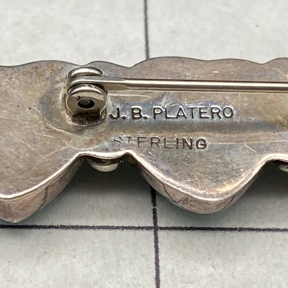 Vintage Platero Navajo Native Turquoise Heart Sterlin… - Gem