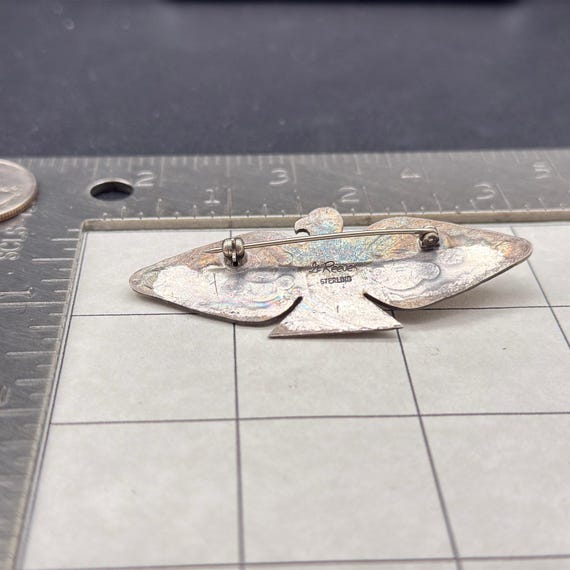 Vintage Navajo Thunderbird Gary Reeves Stamp Work Ste… - Gem