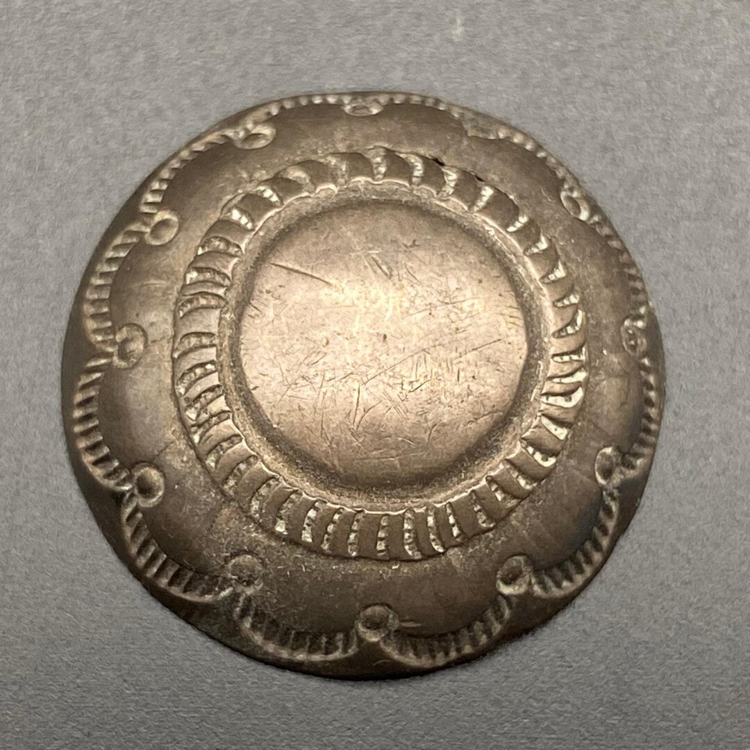 Vintage Navajo Native Stamp Work Silver Button 1 - Etsy