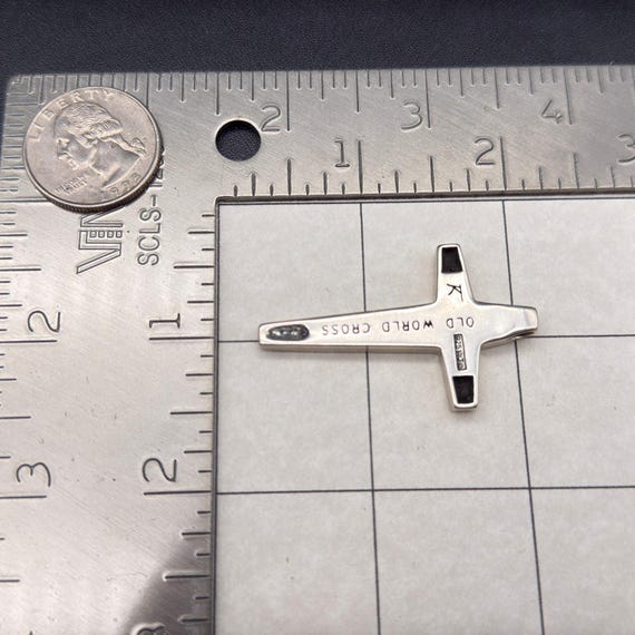 Vintage Navajo Native Ray Tracey Cross Silver Pendant… - Gem