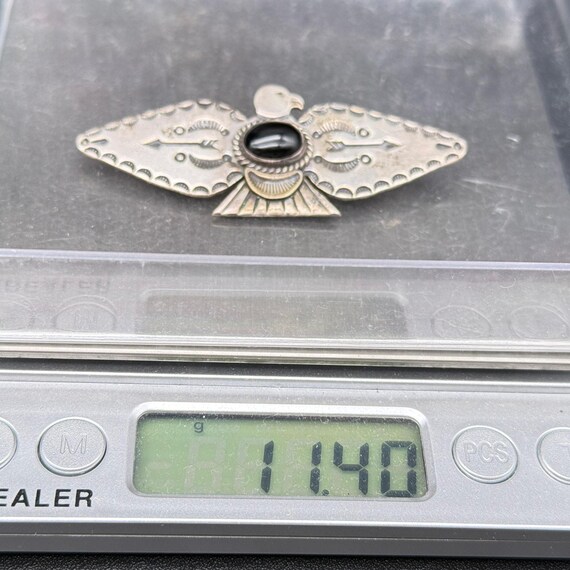 Vintage Navajo Thunderbird Gary Reeves Stamp Work Ste… - Gem