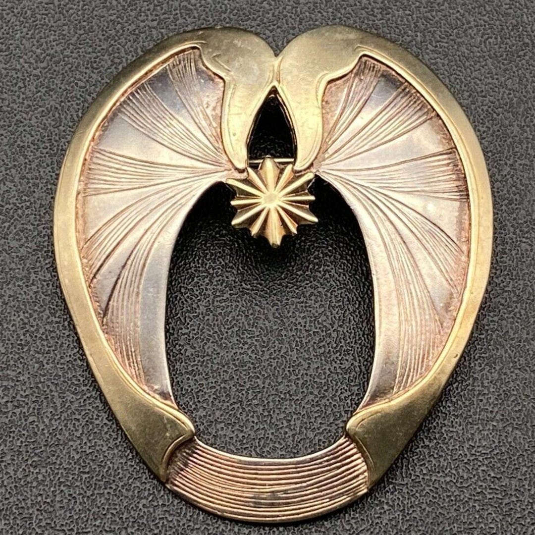 Vintage Gwen Del Swan Star Sterling Silver Pin Brooch - Etsy