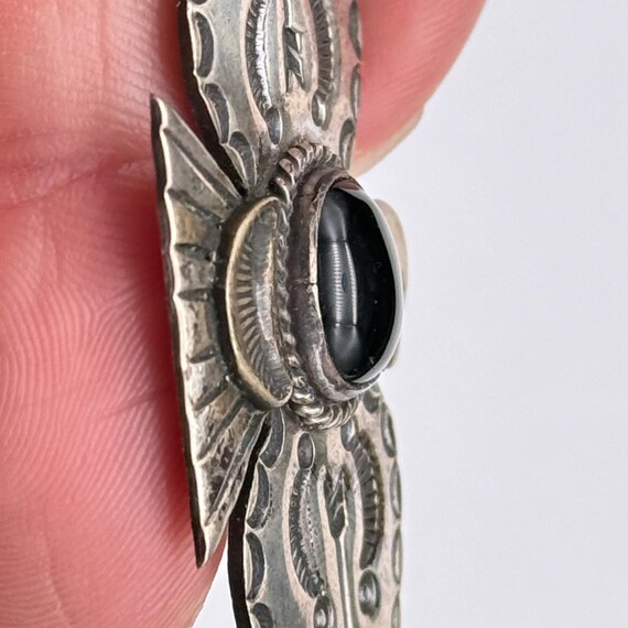 Vintage Navajo Thunderbird Gary Reeves Stamp Work Ste… - Gem