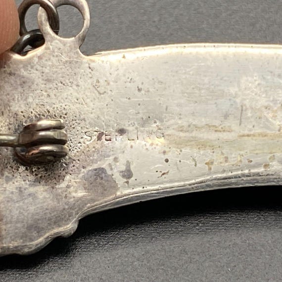 Vintage Sword Sheath Purple Rhinestone Glass Sterling… - Gem