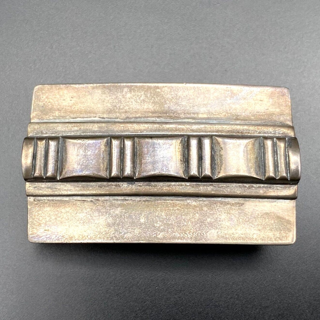 Vintage Modernist Anne Forbes Silver Belt Buckle 1" - Etsy