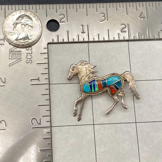 Vintage Navajo Calvin Begay Horse Manuelito Sterling … - Gem