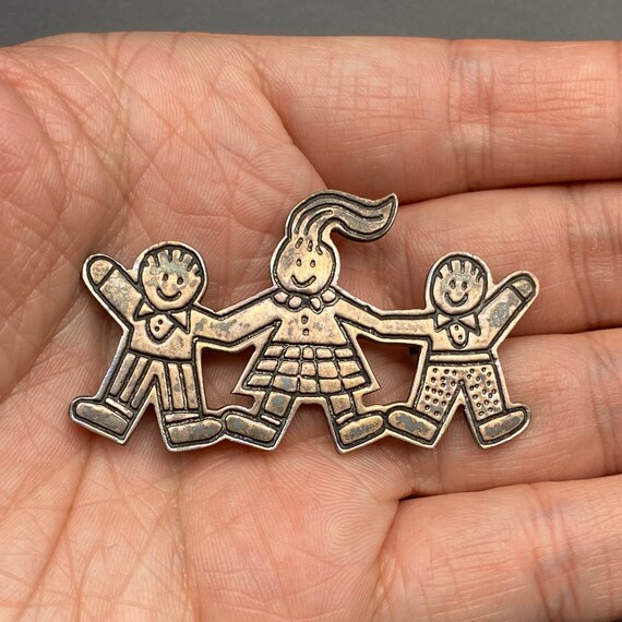 Vintage sterling silver children - Gem