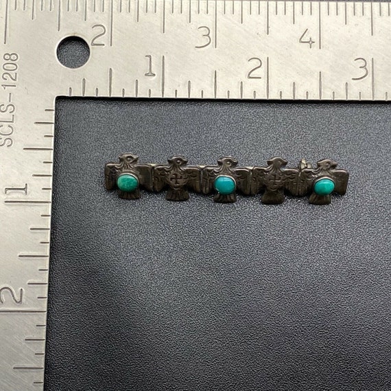 Vintage Navajo Whirling Log Thunderbird Turquoise Ste… - Gem