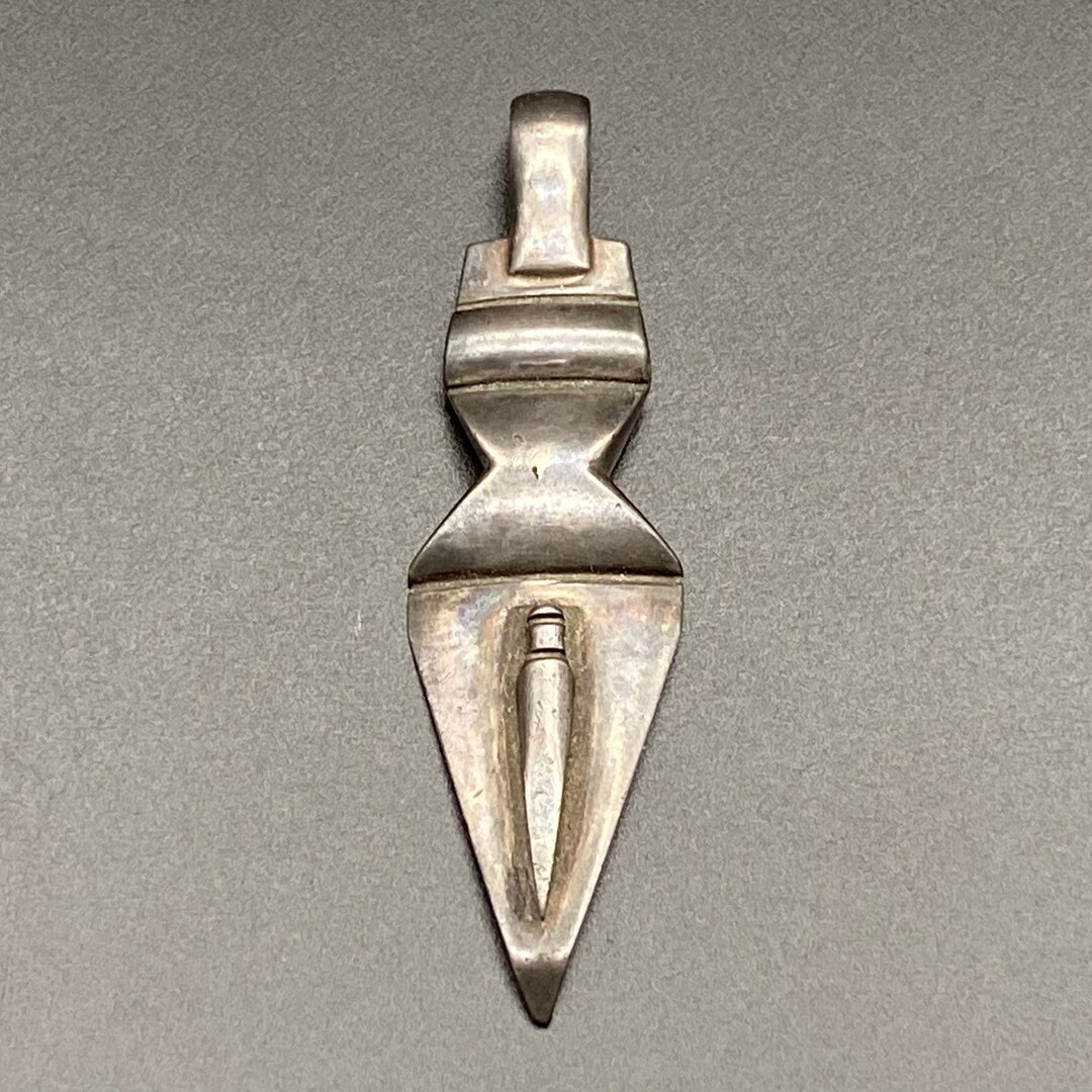 Vintage Navajo Native Craig Agoodie Sterling Silver Pendant - Etsy