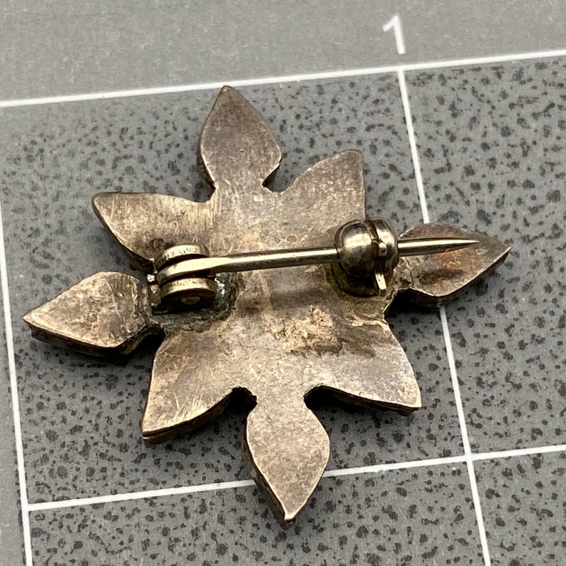 Vintage Zuni Turquoise Snake Eye Sterling Silver Brooch Pin | Etsy