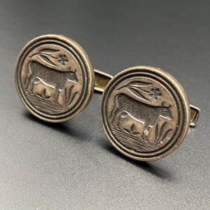 Vintage Allan Adler Cow Flower Sterling Silver Cufflinks - Etsy