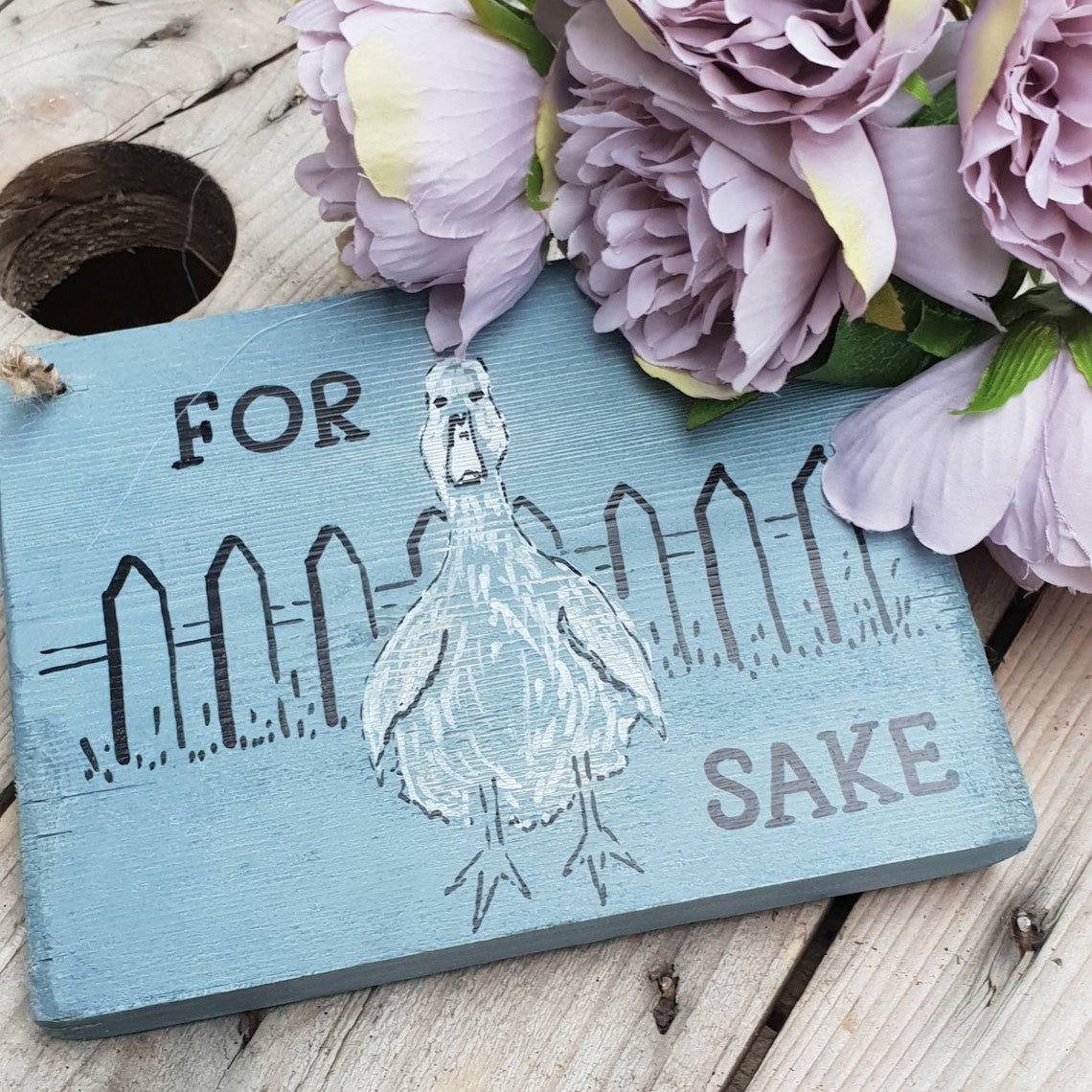 For DUCKS Sake Handmade Wooden Sign Duck Quirky - Etsy