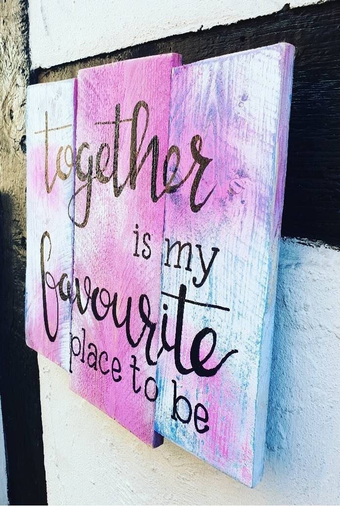 Juntos es mi lugar favorito para estar hecho a mano signo | Etsy