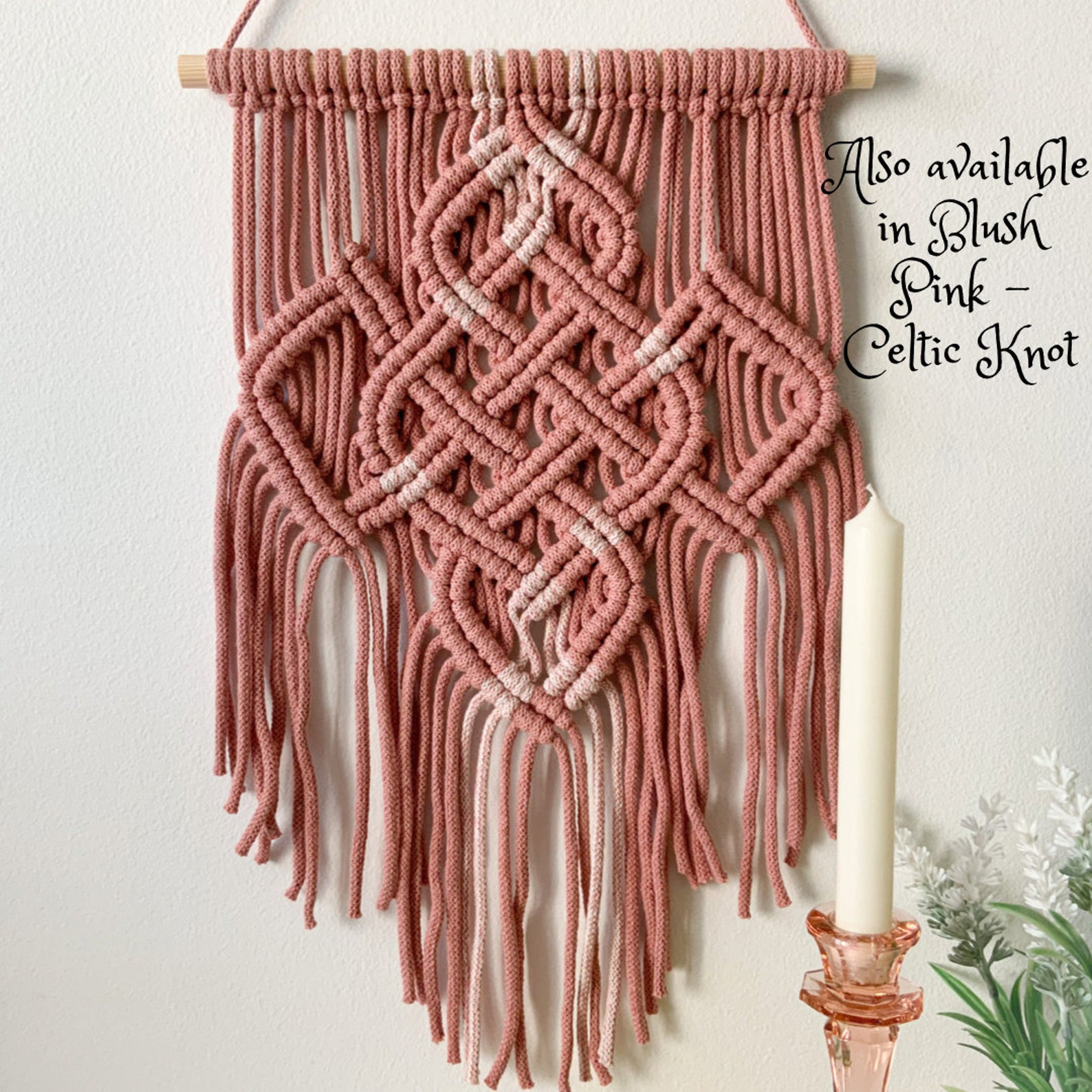 Celtic Home Decor Irish Wall Art Blush Pink Celtic Wedding - Etsy