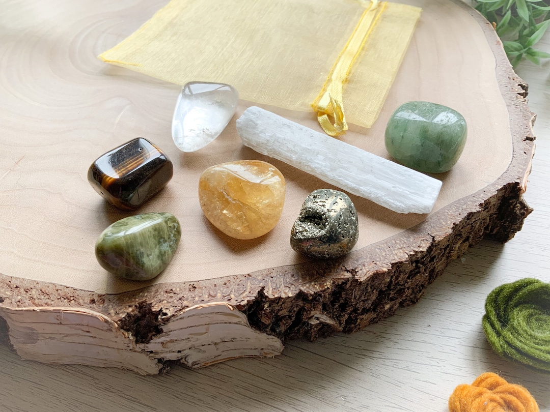 Money Crystal Set, Crystals for Wealth and Money Manifestation - Etsy