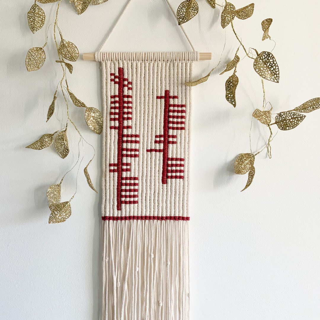 Nollaig Shona Ogham Art Wall Tapestry ,irish Blessing , Celtic ...