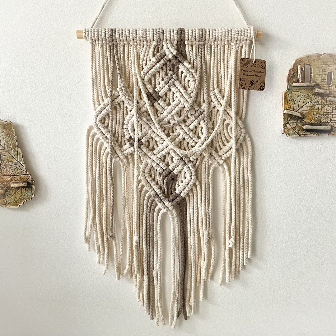 Celtic Cross Wall Hanging, Irish Wall Art Decor, Medieval Tapestry Made ...