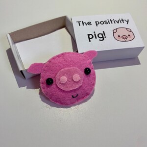Mini Pig Matchbox Gift Positive Gift Positivity Gift - Etsy